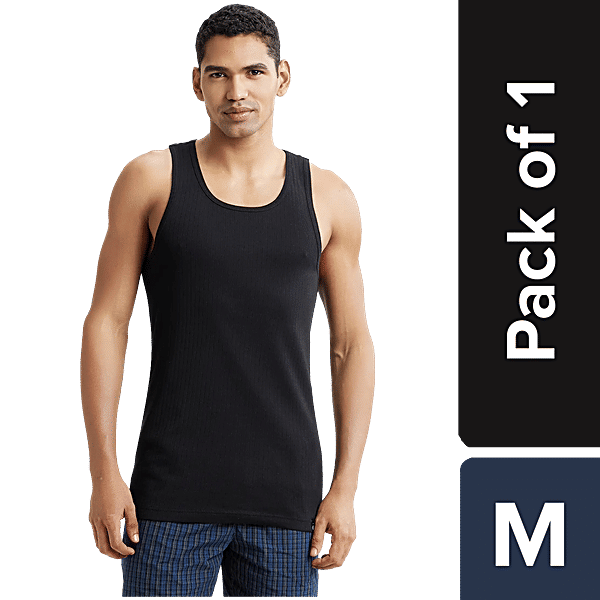 Buy Jockey 9922 Men's Super Combed Cotton Rib Racer Back Styling Round ...