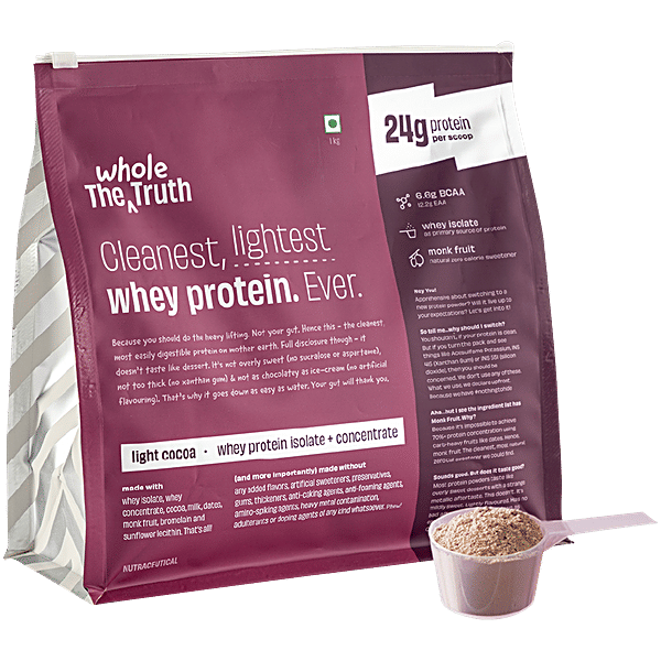 Buy The Whole Truth Light Cocoa Pro Whey Protein Powder Online at Best ...