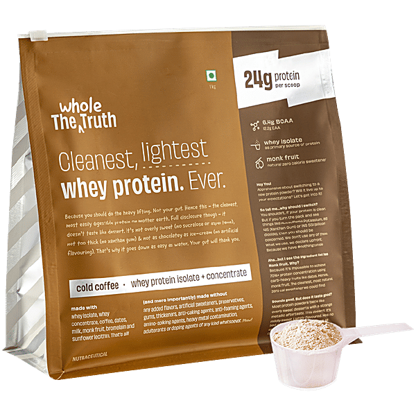 Buy The Whole Truth Cold Coffee Pro Whey Protein Powder Online at Best ...