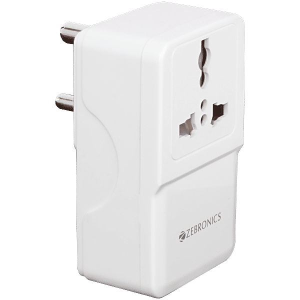 Buy Zebronics MPA10 Dual USB Adapter - With AC Socket, 5V 3.1 A Output ...