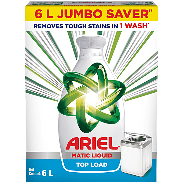 Buy Ariel Liquid Detergent Top Load - Stain Removal In Washing Machine ...
