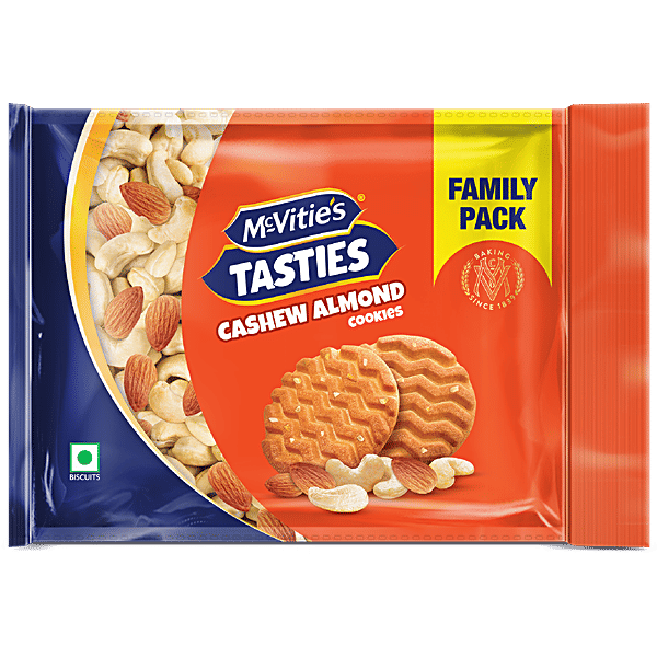 Buy McVitie's Tasties Cashew Almond Cookies Online at Best Price of Rs ...