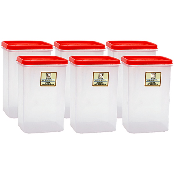 Buy Laplast Storewell Airtight Storage Plastic Container - Orange Lid ...