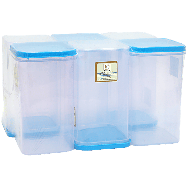 Buy Laplast Storewell Airtight Plastic Container - Blue Lid ...