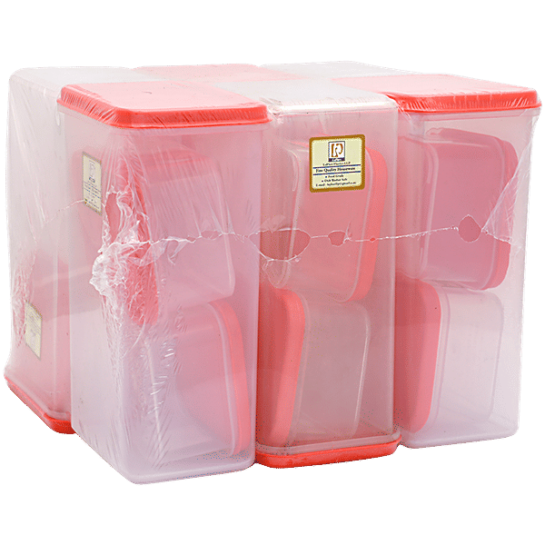 Buy Laplast Storewell Airtight Plastic Container - With Orange Lid ...
