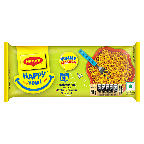 Buy MAGGI Happy Bowl Yummy Masala Instant Noodles Online at Best Price ...