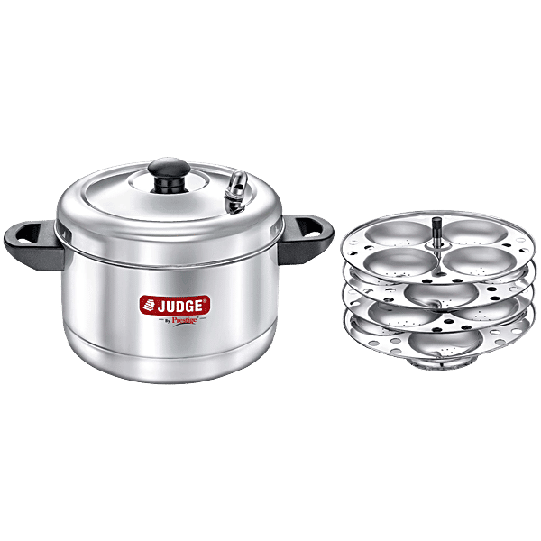 Buy Judge by Prestige Stainless Steel Idli Cooker - 4 Plates Online at ...