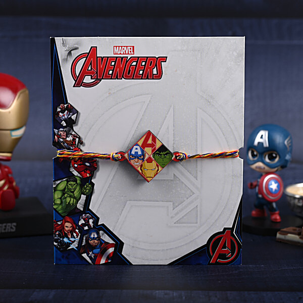 Buy Marvel Avengers Assemble - Captain America, Iron Man & Hulk Rakhi ...