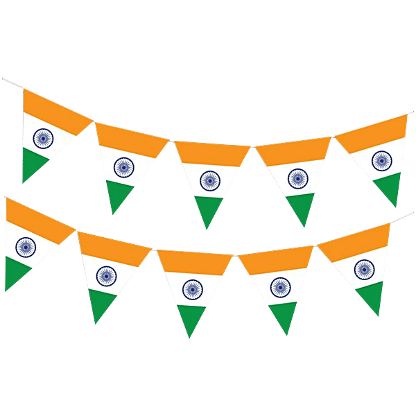 Buy Brodees Indian Flag Toran In Triangle Shape - With Thread/Thin Rope ...