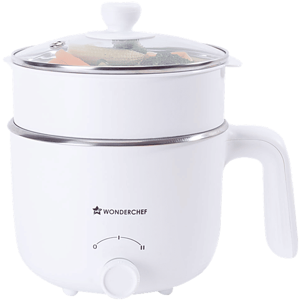 Buy Wonderchef Luxe Multi Cook Kettle - 1.2 L, 600W, Ivory Online at ...