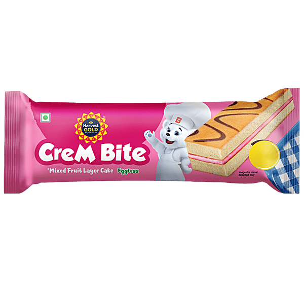Buy Harvest Gold Crem Bite Mixed Fruit Layer Cake Online at Best Price ...
