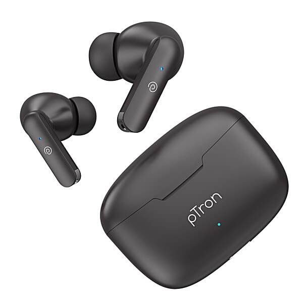 Buy pTron Bassbuds Duo TWS Earbuds - With Stereo Calls, 32H Playtime, Stereo Sound & Type C ...