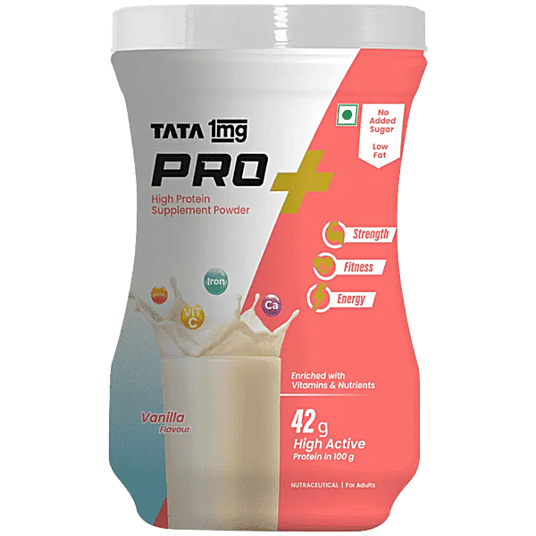 Buy Tata 1mg Protein+ Powder Vanilla Online at Best Price of Rs 645 ...