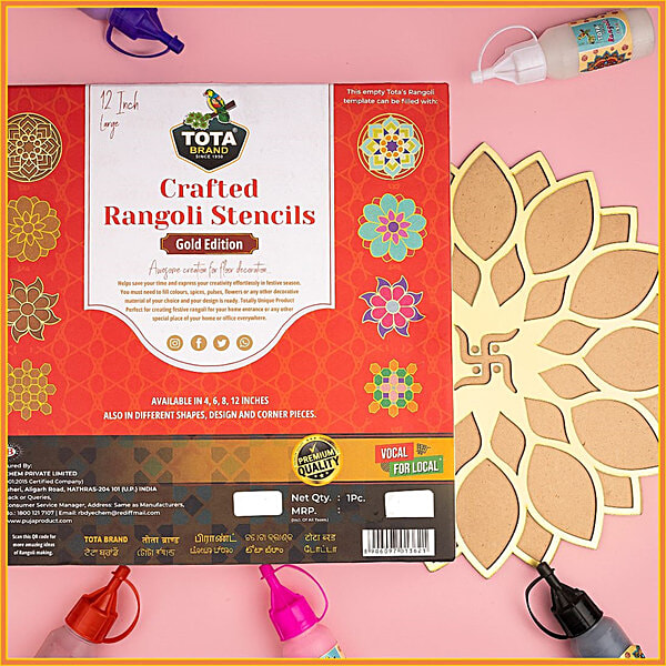Buy Tota Readymade MDF Stencils - Assorted Designs Online at Best Price ...
