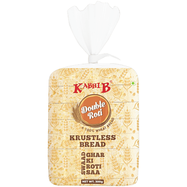 Buy KABHI B Double Roti Wheat Krustless Bread Online at Best Price of ...