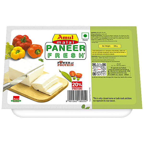 Buy Amul Fresh Paneer Block Online at Best Price of Rs 240 - bigbasket