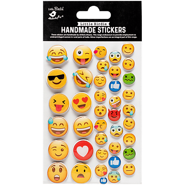 Buy Little Birdie Smileys Resin Handmade Sticker - Expressions Online ...