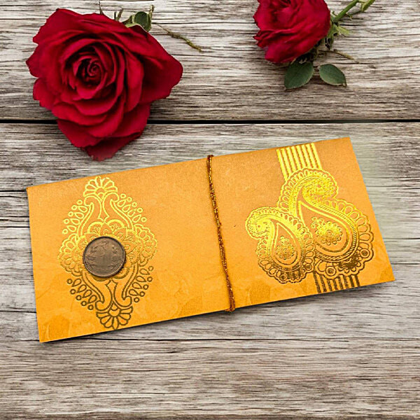 Buy CS Shagun Coin Envelope/Lifafa - Designer Paper, Yellow Online at ...