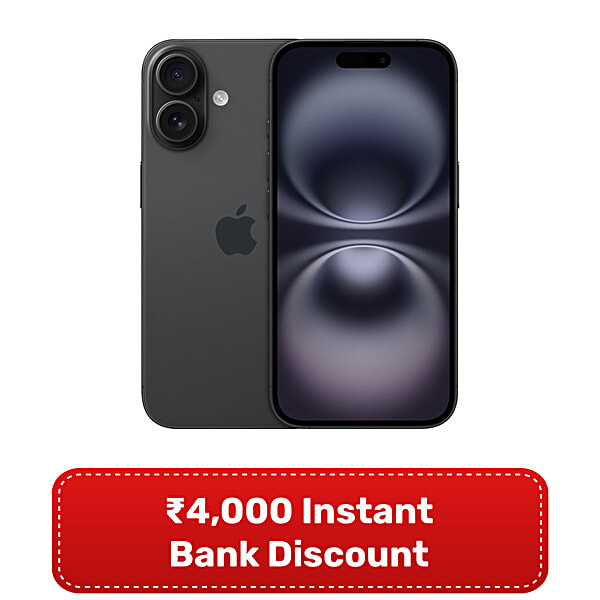 Buy Apple iPhone 16 (128GB, Black) Online at Best Price of Rs 72900 ...