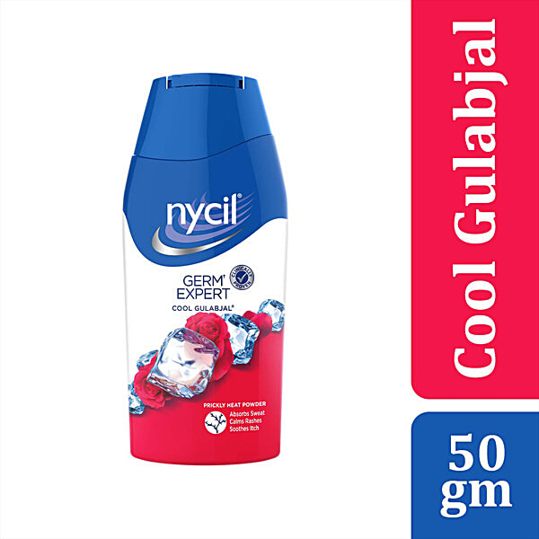 Buy Nycil Germ Expert Prickly Heat Powder - Cool Gulabjal Online at ...