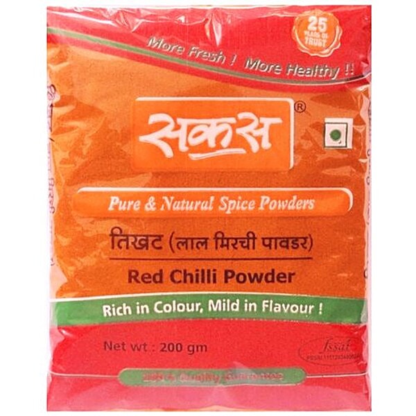 Buy Sakas Powder Red Chilly 200 Gm Carton Online at the Best Price of ...