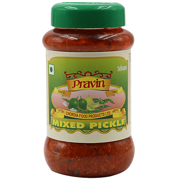 Buy Pravin Pickle Mixed Vegetable 350 Gm Jar Online at the Best Price ...