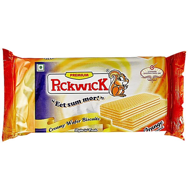 Buy Pickwick Wafer Biscuit Orange Flavour 75 Gm Pouch Online at the ...