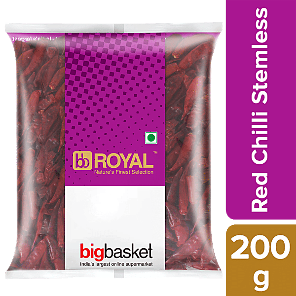 Buy Bb Royal Chilli Red Long Stemless 200 Gm Online At Best Price of Rs ...