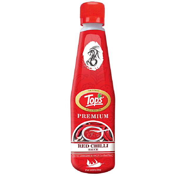Buy Tops Sauce Red Chilli 650 Gm Bottle Online at the Best Price of Rs ...