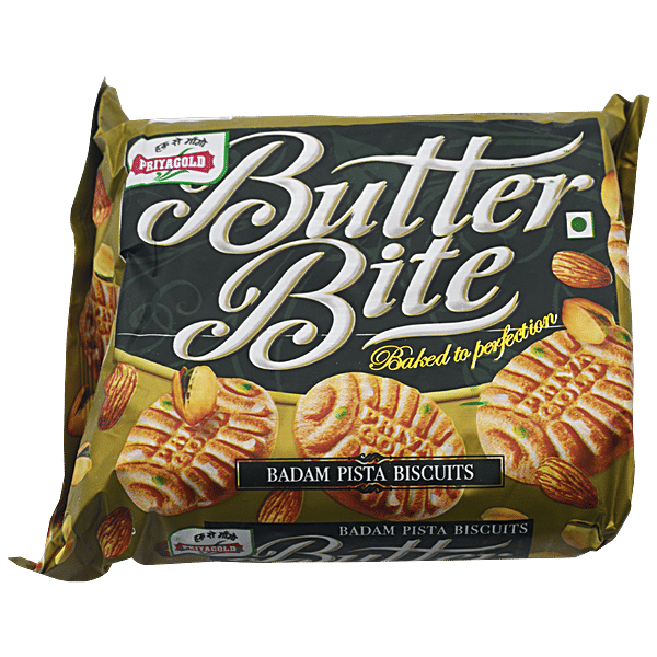Buy Priyagold Butter Bite Badam Pista 200 Gm Pouch Online at the Best ...
