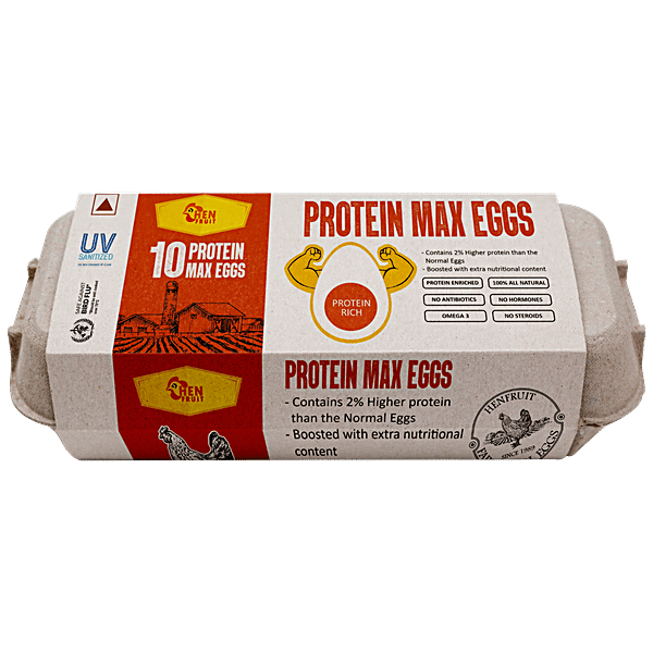 Buy Hen Fruit Eggs Super White 10 Pcs Carton Online at the Best Price ...
