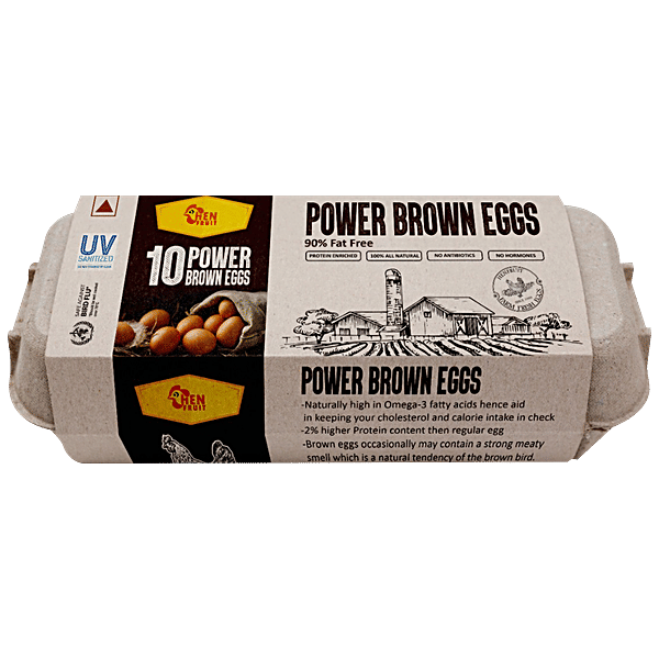 Buy Hen Fruit Eggs Super Brown 10 Pcs Carton Online at the Best Price ...