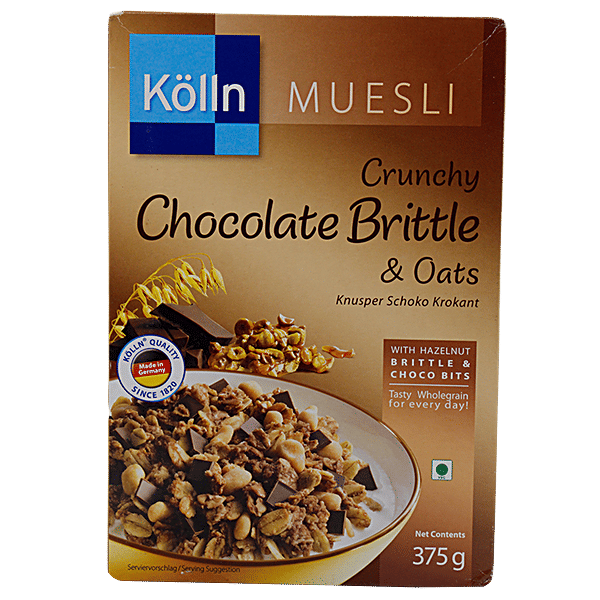 Buy Kolln Muesli Crunchy Chocolate Brittle Oats 375 Gm Carton Online At ...