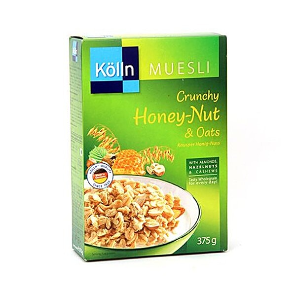 Buy Kolln Muesli - Crunchy Honey Nuts & Oats 375 gm Carton Online at ...