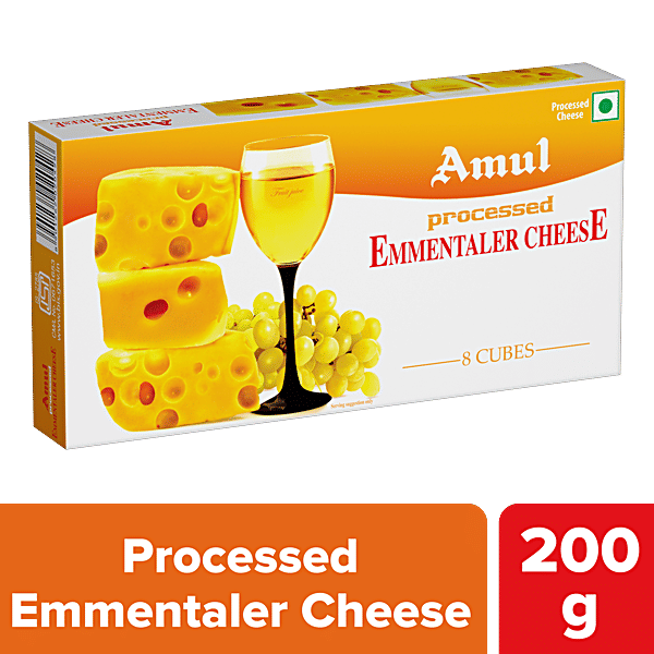 Buy Amul Processed Emmental Cheese 200 Gm Carton Online at the Best ...