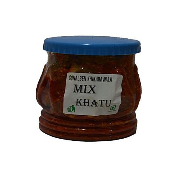 Buy Sonalben Khakhrawala Pickle Mix Khatu 1 Kg Packet Online at the ...