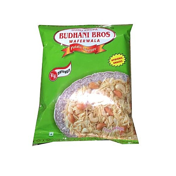 Buy Budhani Bros Namkeen Potato Mixture Dry Fruit 500 Gm Online at the ...