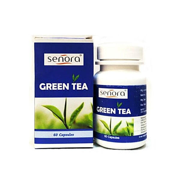 Buy Senora Capsules Green Tea 60 Caps Online at the Best Price of Rs ...