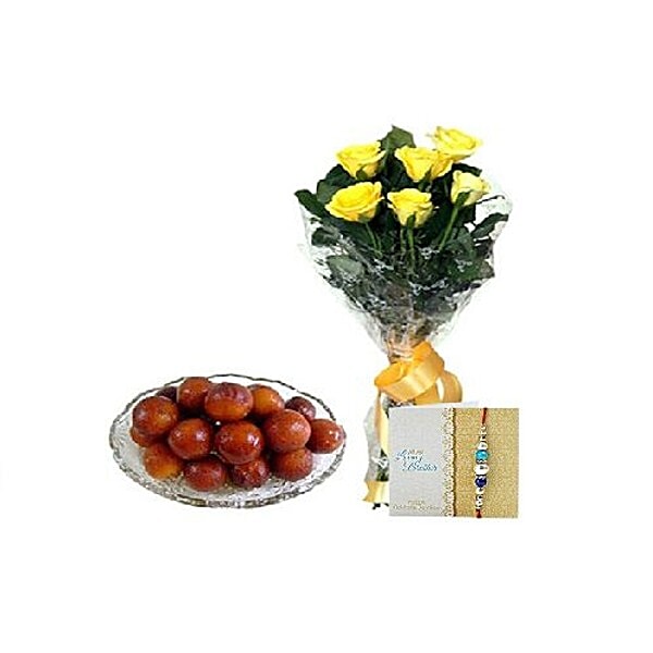 Buy FERNS N PETALS Combo - Roses N Gulab Jamun Online at Best Price of ...