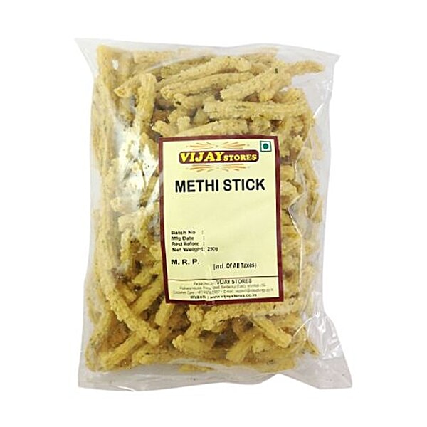 Buy vijay store Namkeen - Methi Stick Online at Best Price of Rs null ...