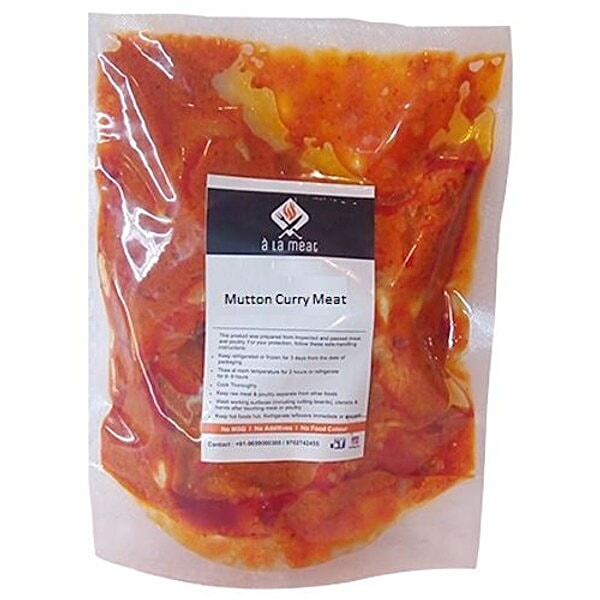 Buy A La Meat Mutton - Marinated Curry Meat, Baby Mutton Leg, Boneless ...