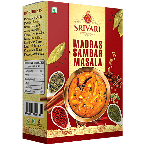 Buy Srivari Sambar Masala Online at Best Price of Rs 38 - bigbasket