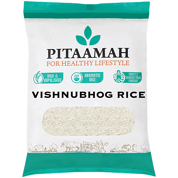 Buy Pitaamah Vishnubhog Rice - Raw/Unpolished & Aromatic Online at Best ...