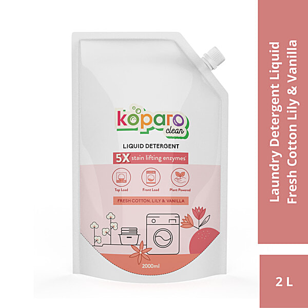 Buy Koparo Clean Laundry Liquid Detergent, Fresh Cotton Lily & Vanilla ...
