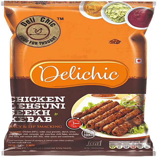 Buy Deli Chic Chicken Lehsuni Seekh Kebab Online at Best Price of Rs ...