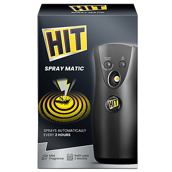 Buy HIT Spray Matic Mosquito Repellent Dispenser Machine + 1 Refill ...