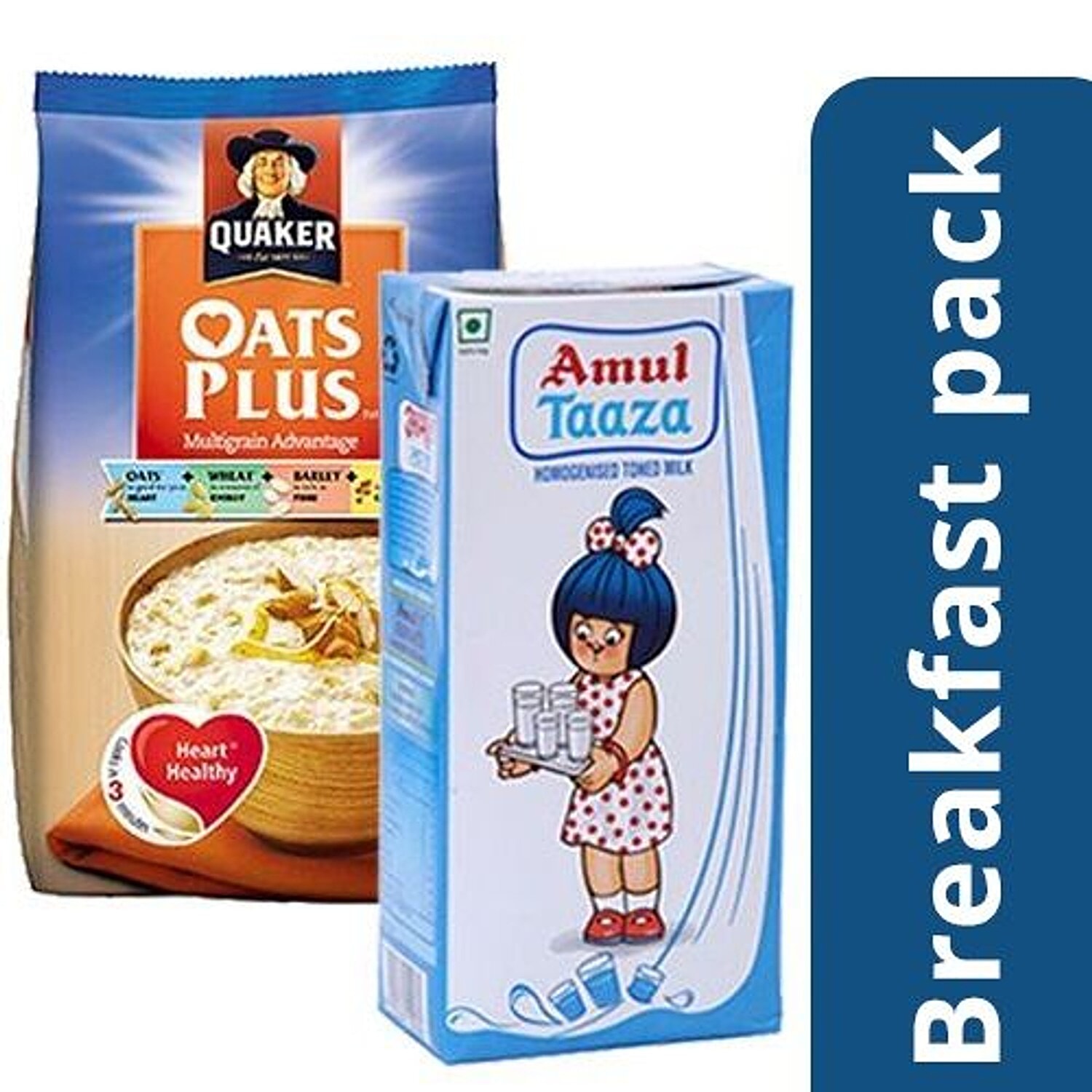 Quaker Oats Plus Multigrain Advantage 600g Pouch