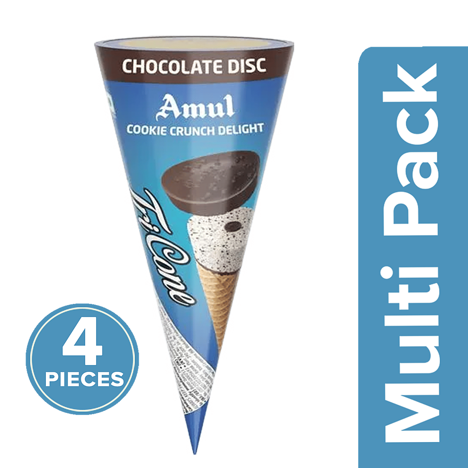 Crunch Ice Cream Cones Amul Chocolate Crunch Delight Tri Cone Ice