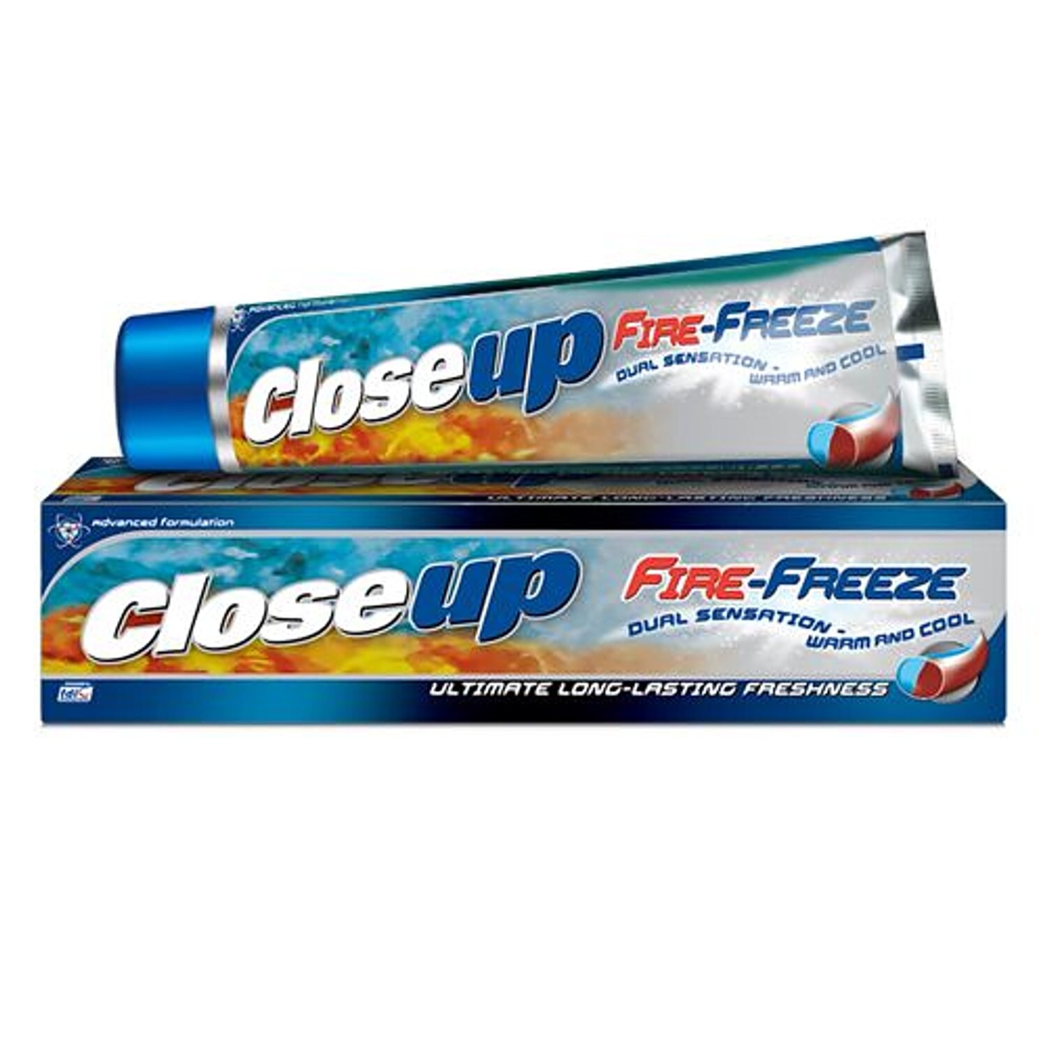 Close Up Toothpaste Fire Freeze