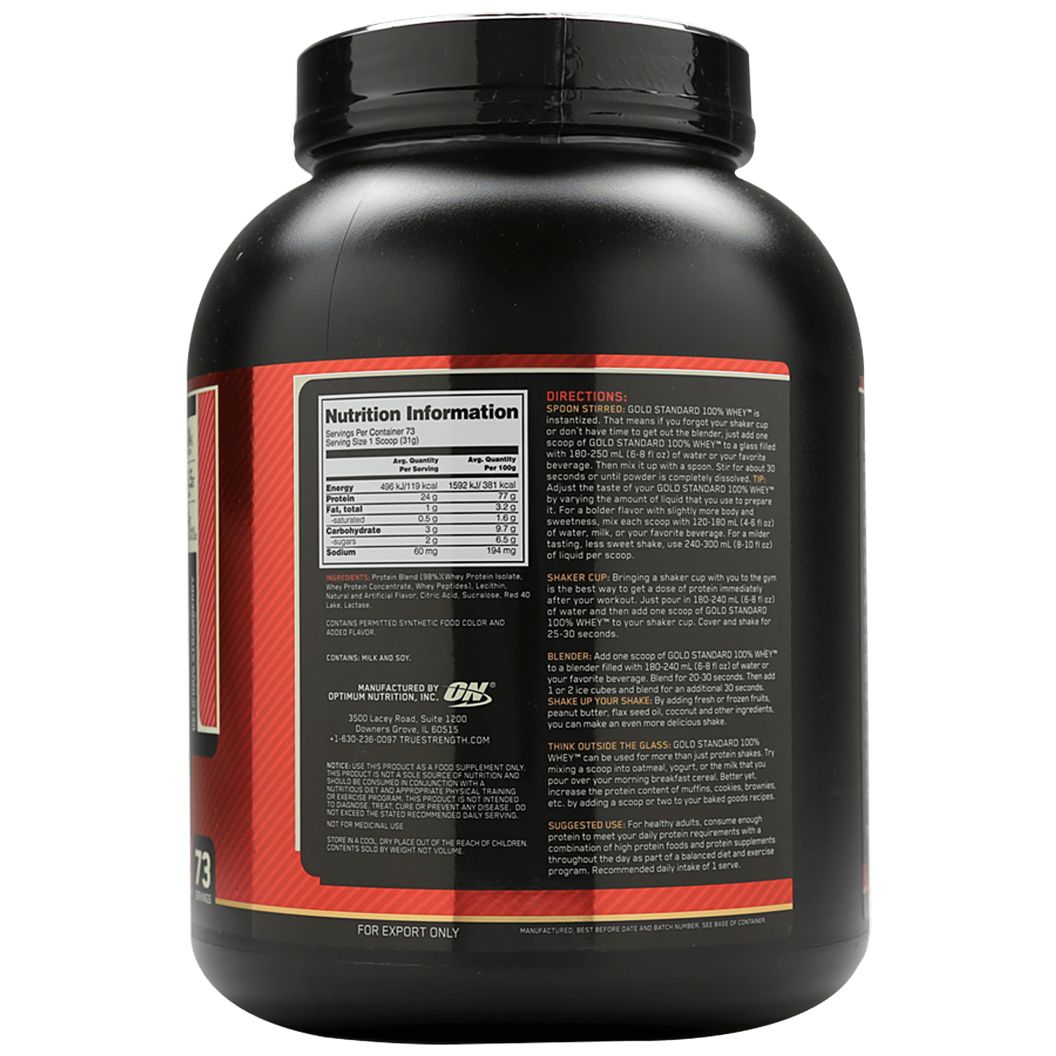 Optimum Nutrition Whey Best Flavor With Milk | Besto Blog